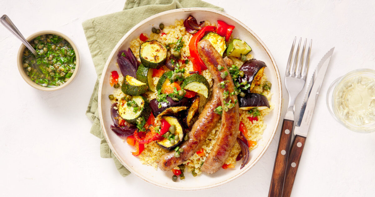 Chipolata met couscous | Recepten uit onze maaltijdboxen | Crisp Weekbox