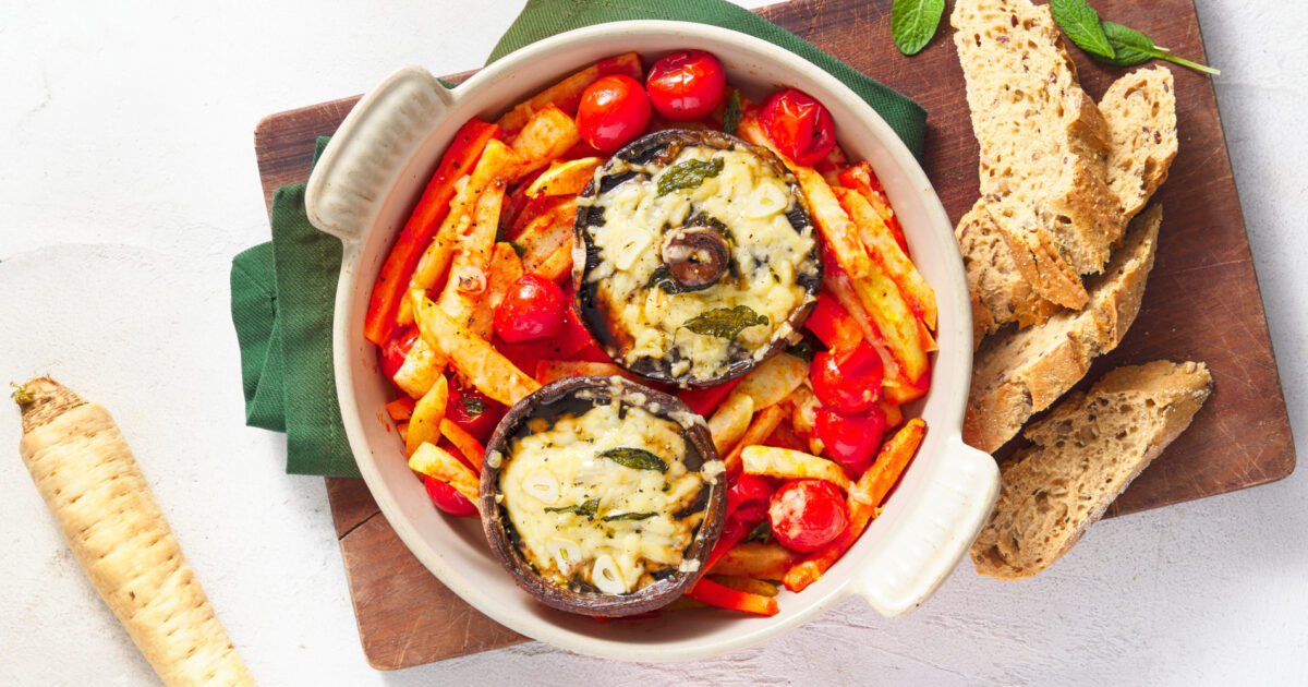 Portobello met kaas | Recepten uit onze maaltijdboxen | Crisp Weekbox